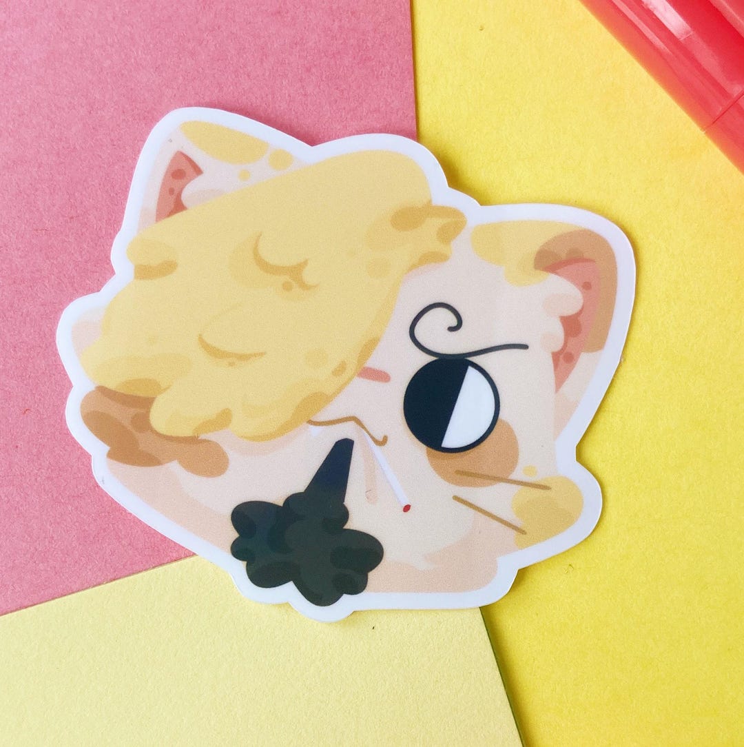 Cute Calico Cat Vinsmoke Sanji Sticker Set - Perfect for Manga Lovers ...