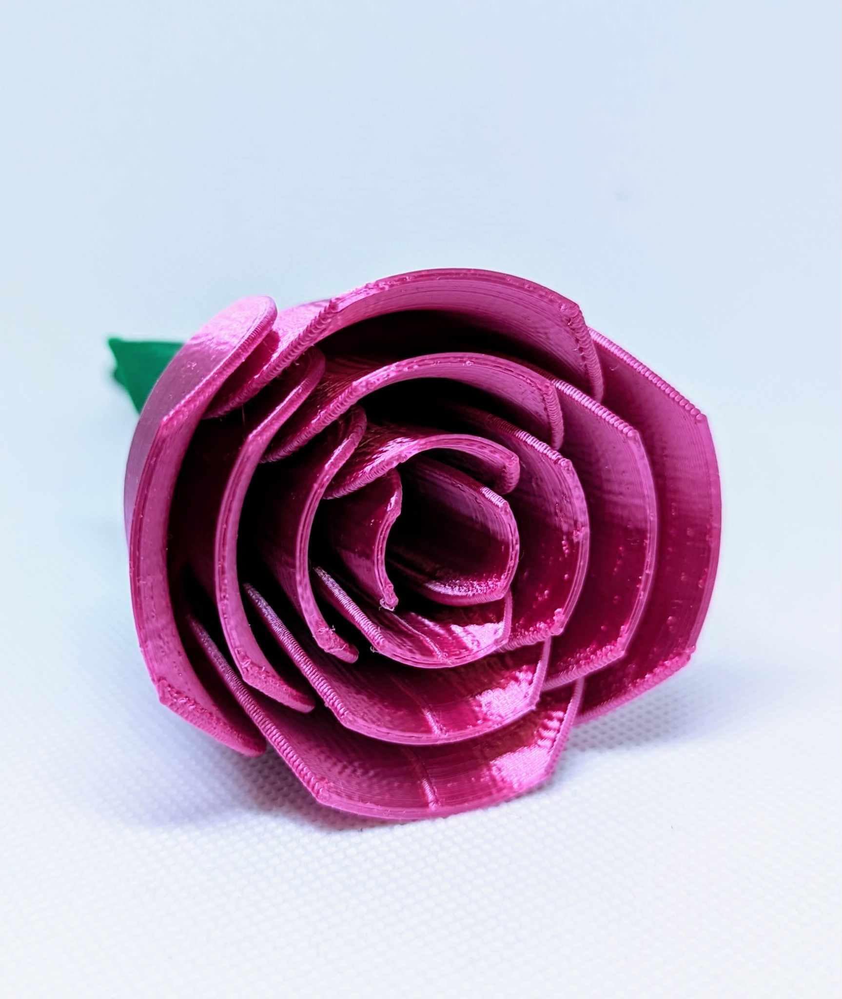 Colourful 3D Printed Rose With Stem - Etsy