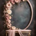 Romantic Oval Digital Floral Frame Photography Backdrop, Digital Frame ...