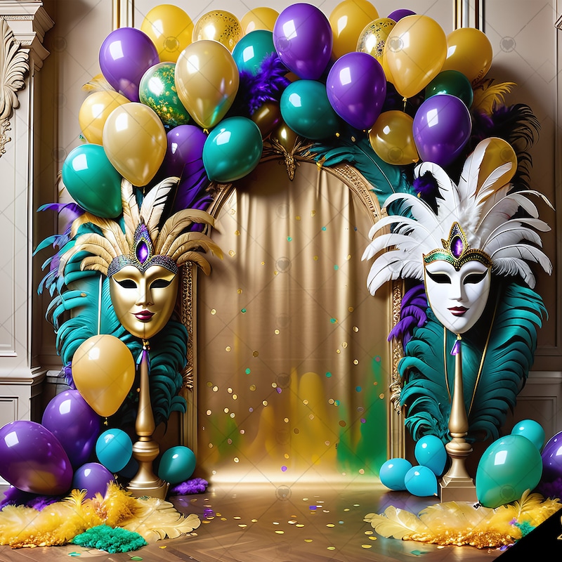 Masquerade Backdrop - Etsy