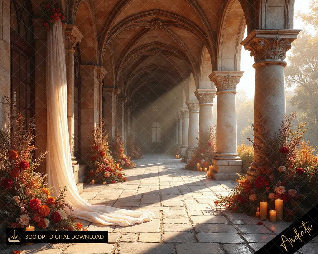 Elegant Fall Wedding Backdrop | Digital Download | Wedding, Events ...
