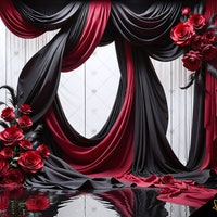 Red Curtain Backdrop Bundle: Stage Overlay, Fine Art (12 PNG) - Etsy