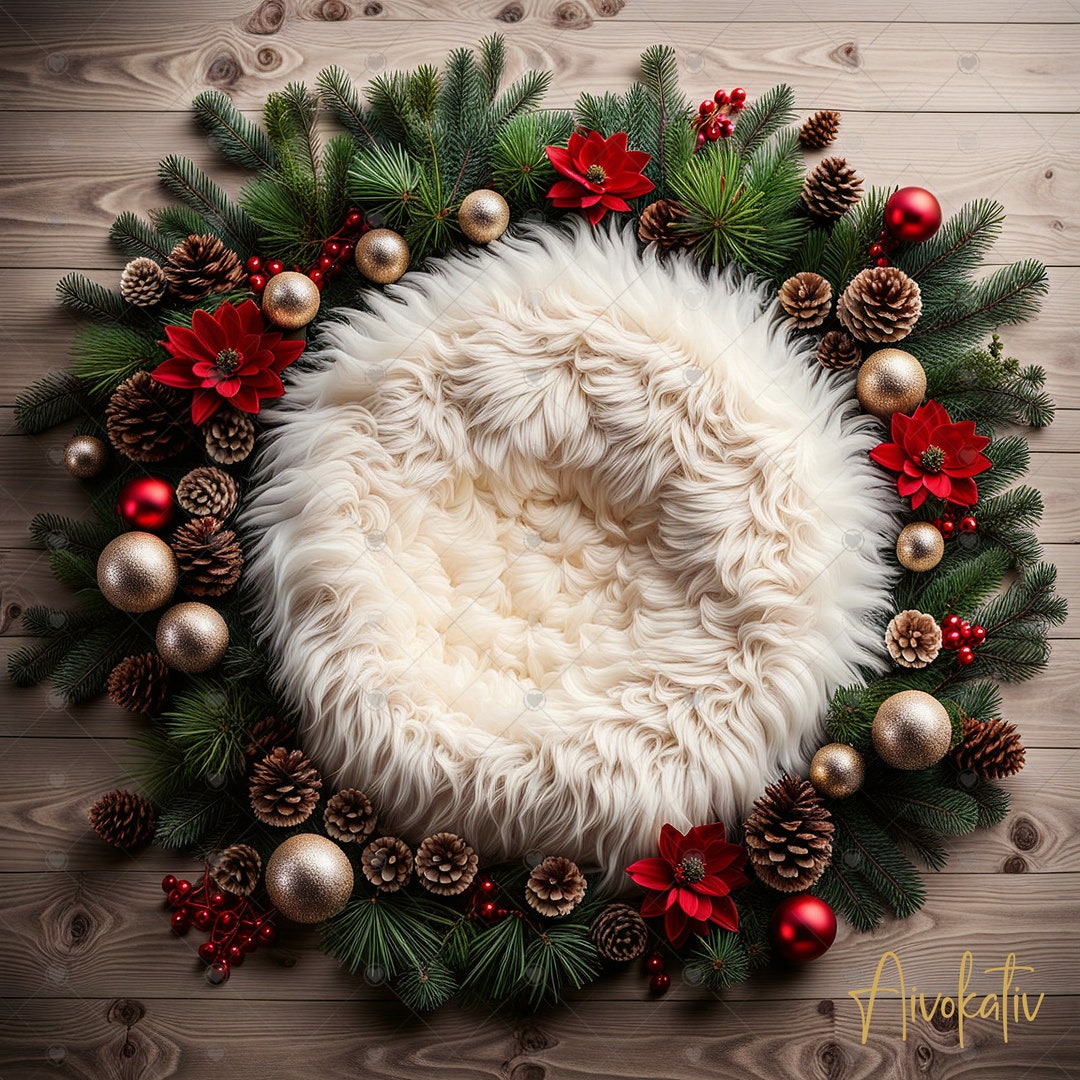 Pretty Holiday Baby Digital Photography Backdrop, Digital Background ...