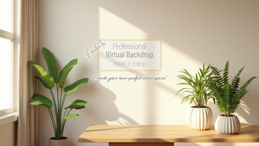 Minimalist Virtual Backdrop – Professional Home Office Backdrop | Zoom ...