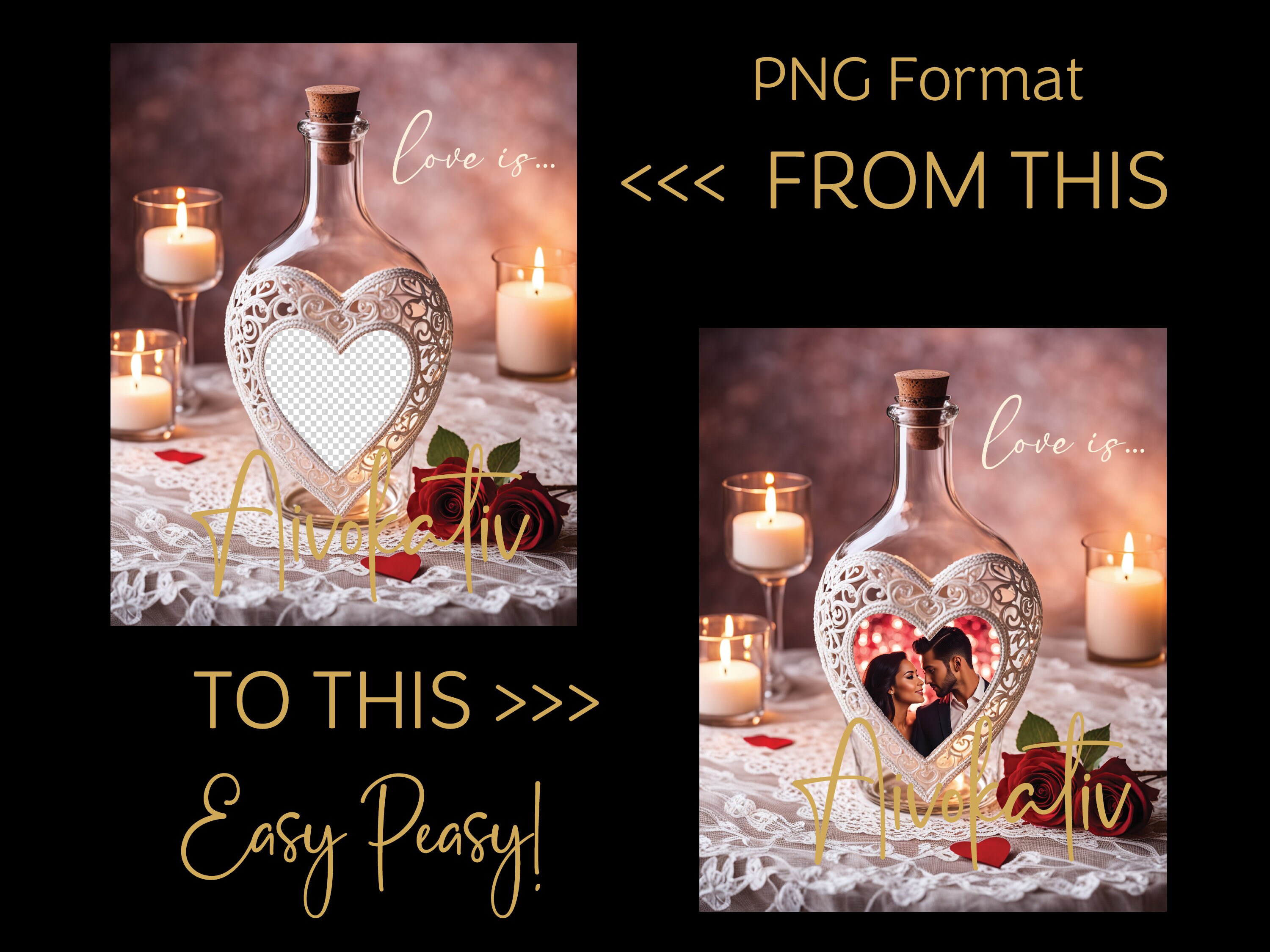 Valentine Love Potion Photo Insert Digital Backdrop for Composite ...