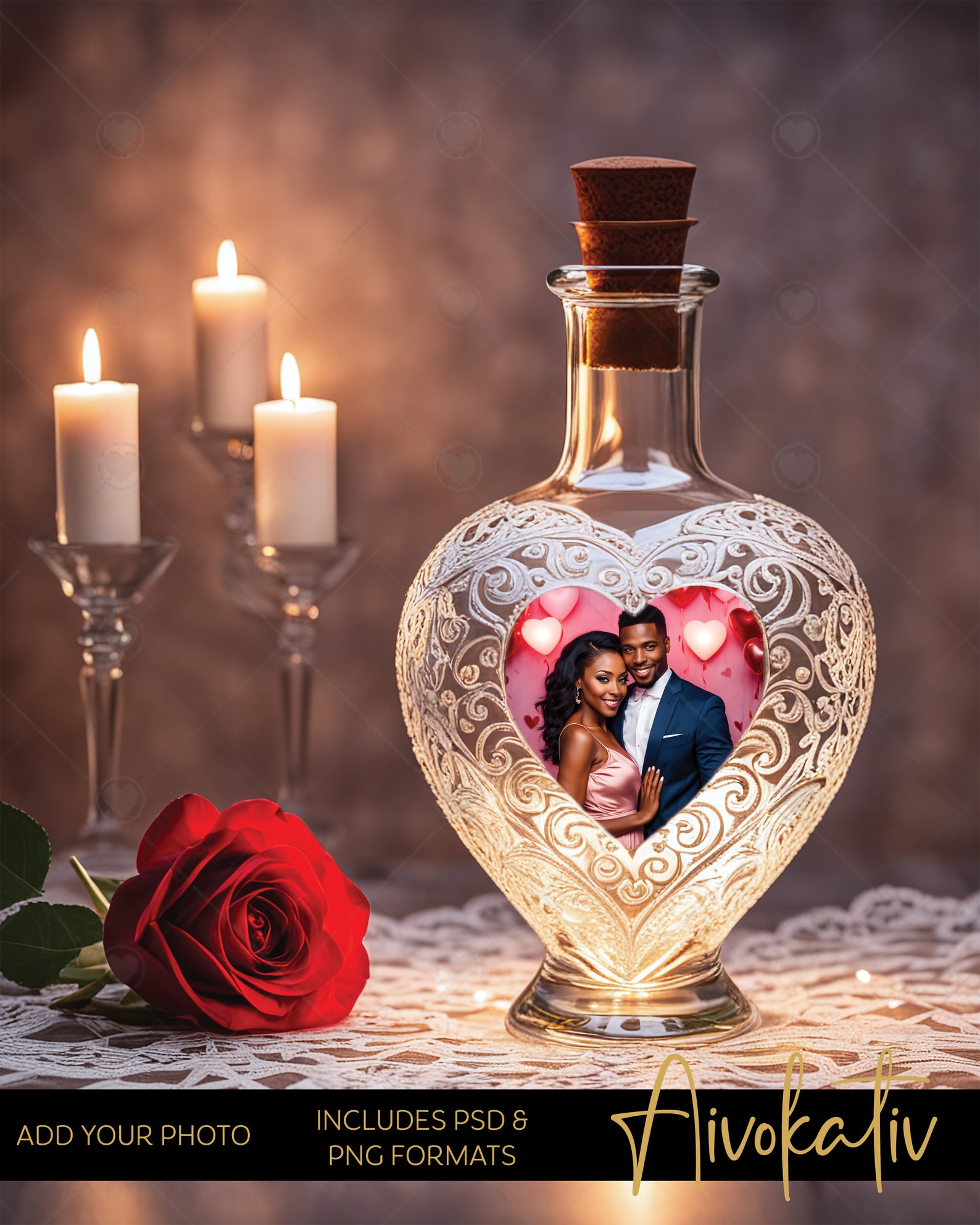 Valentine Love Potion Photo Insert Digital Backdrop for Composite ...