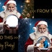 Santa Claus Christmas Snow Globe Photo Insert Digital Backdrop for ...