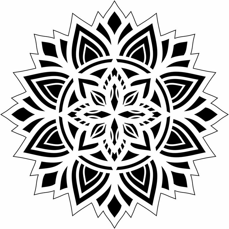 111 Instant Download Mandala Flash Stamps for Procreate - Etsy