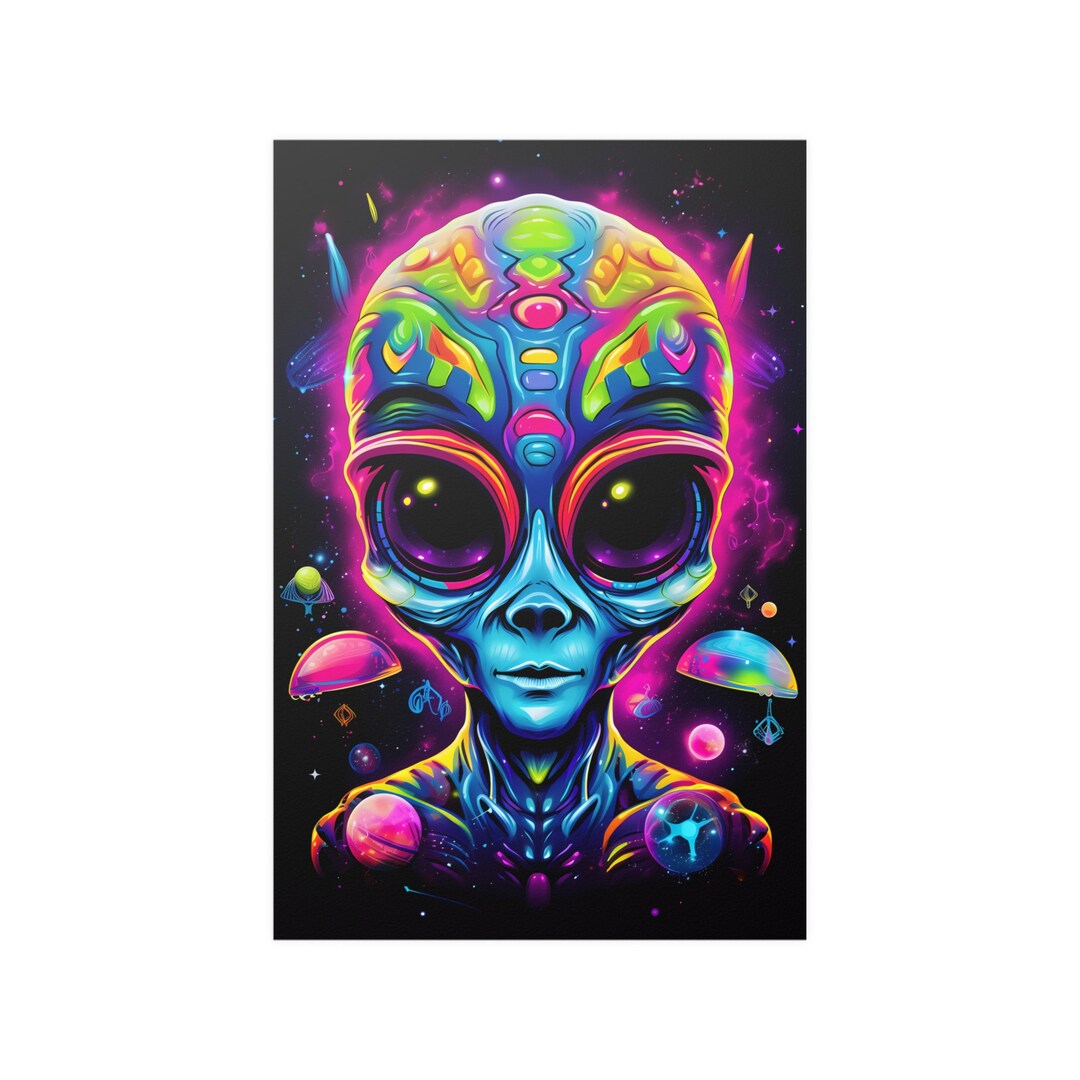 Radical Alien Satin Poster - Etsy