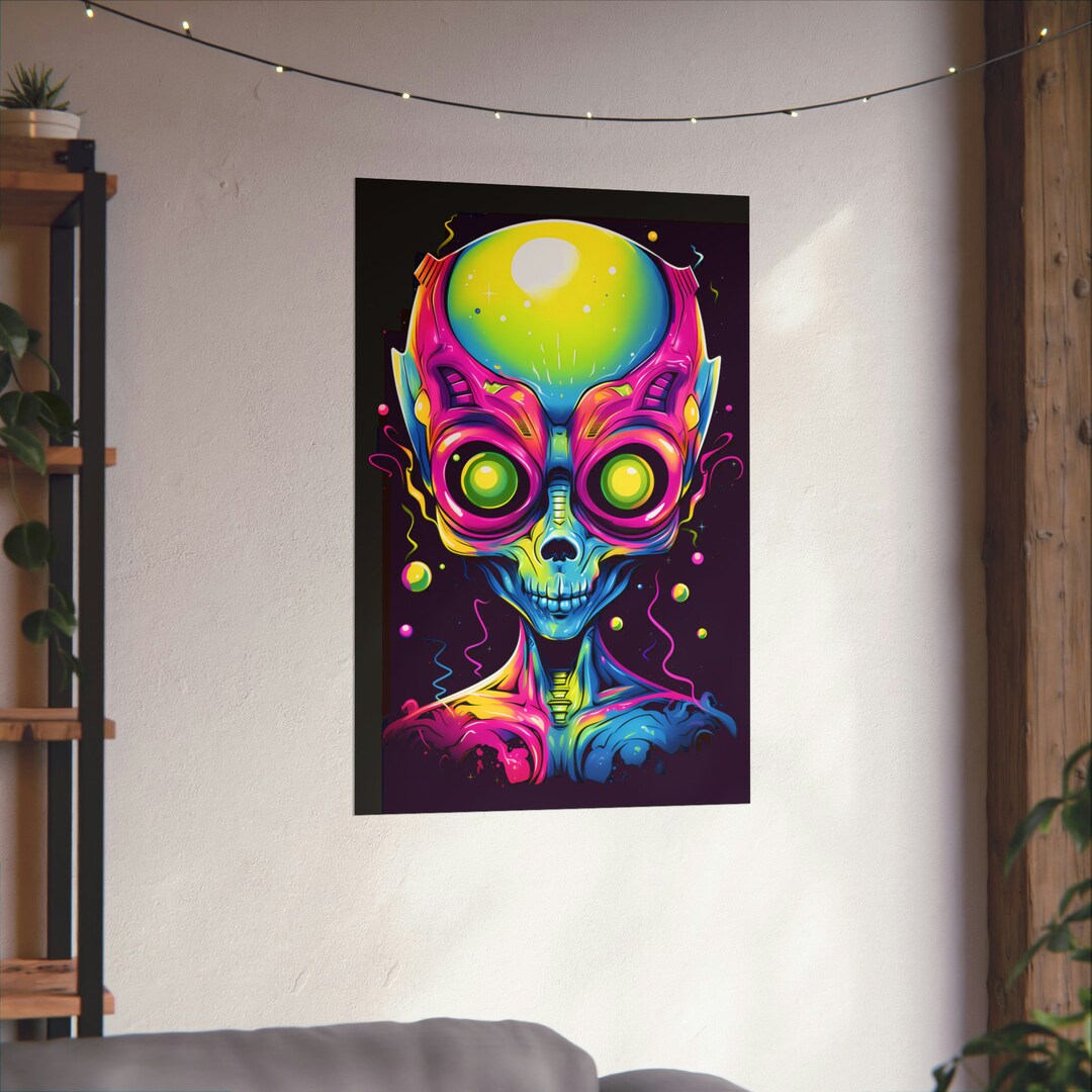 Radical Alien Matte Vertical Poster - Etsy