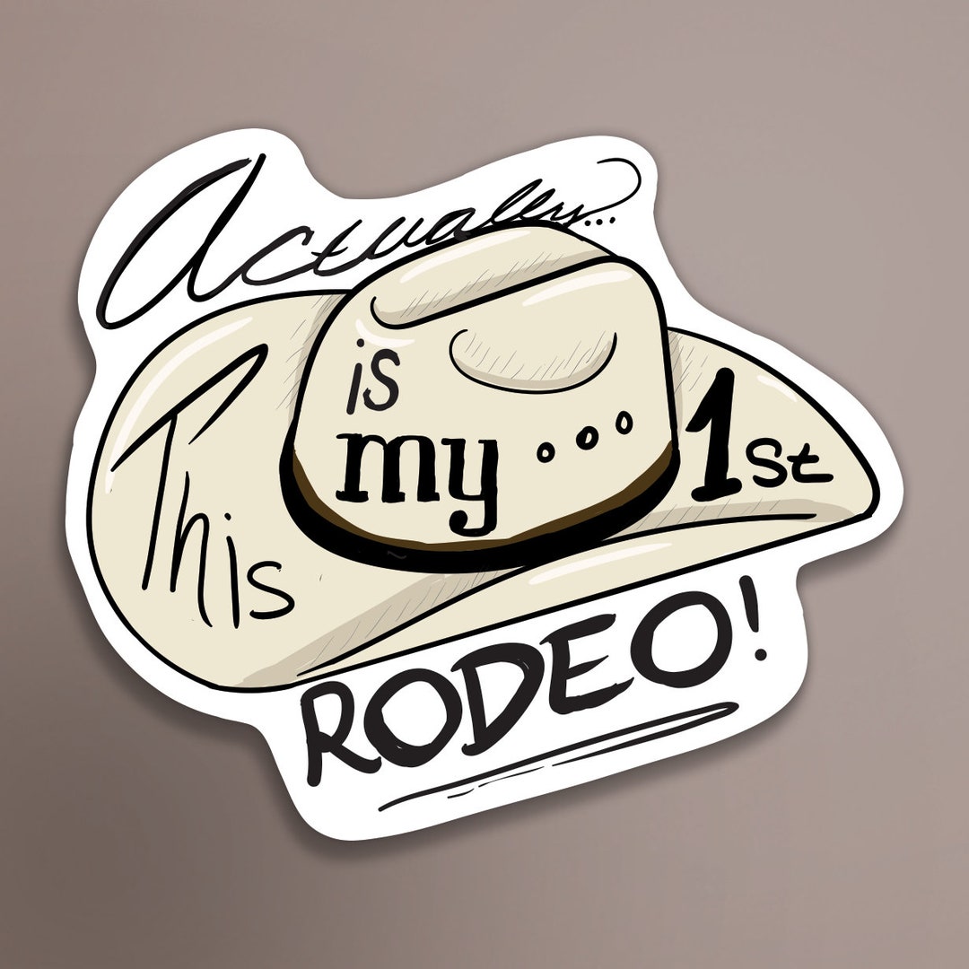 Funny Rodeo Waterproof Vinyl Bumper Sticker - Etsy