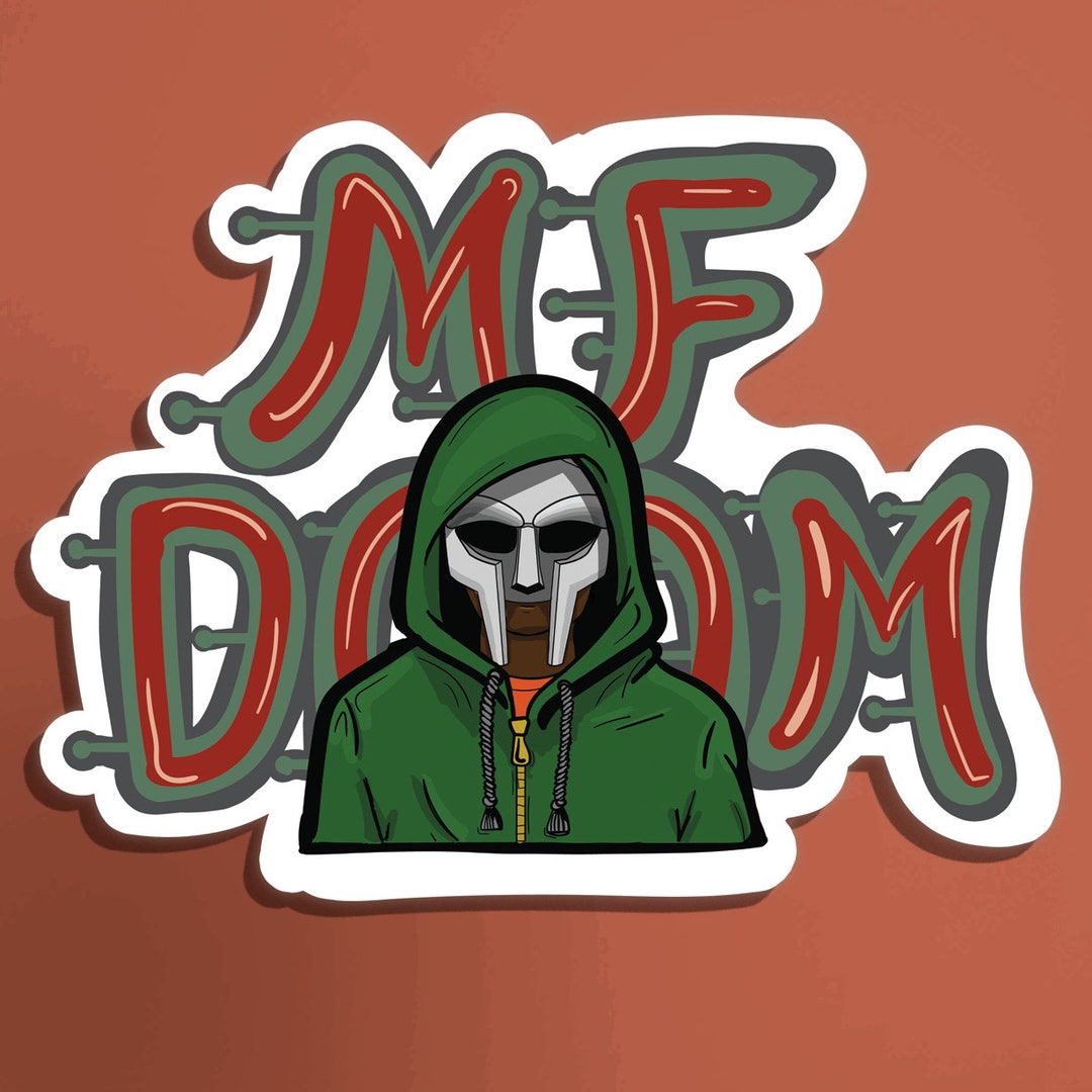 MF DOOM Waterproof Vinyl Bumper Sticker - Etsy