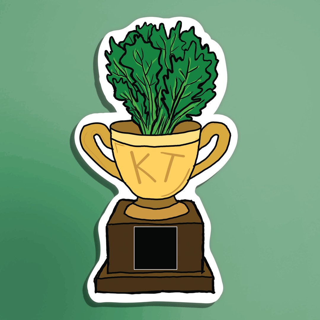Kale Trophy Waterproof Vinyl Bumper Sticker - Etsy