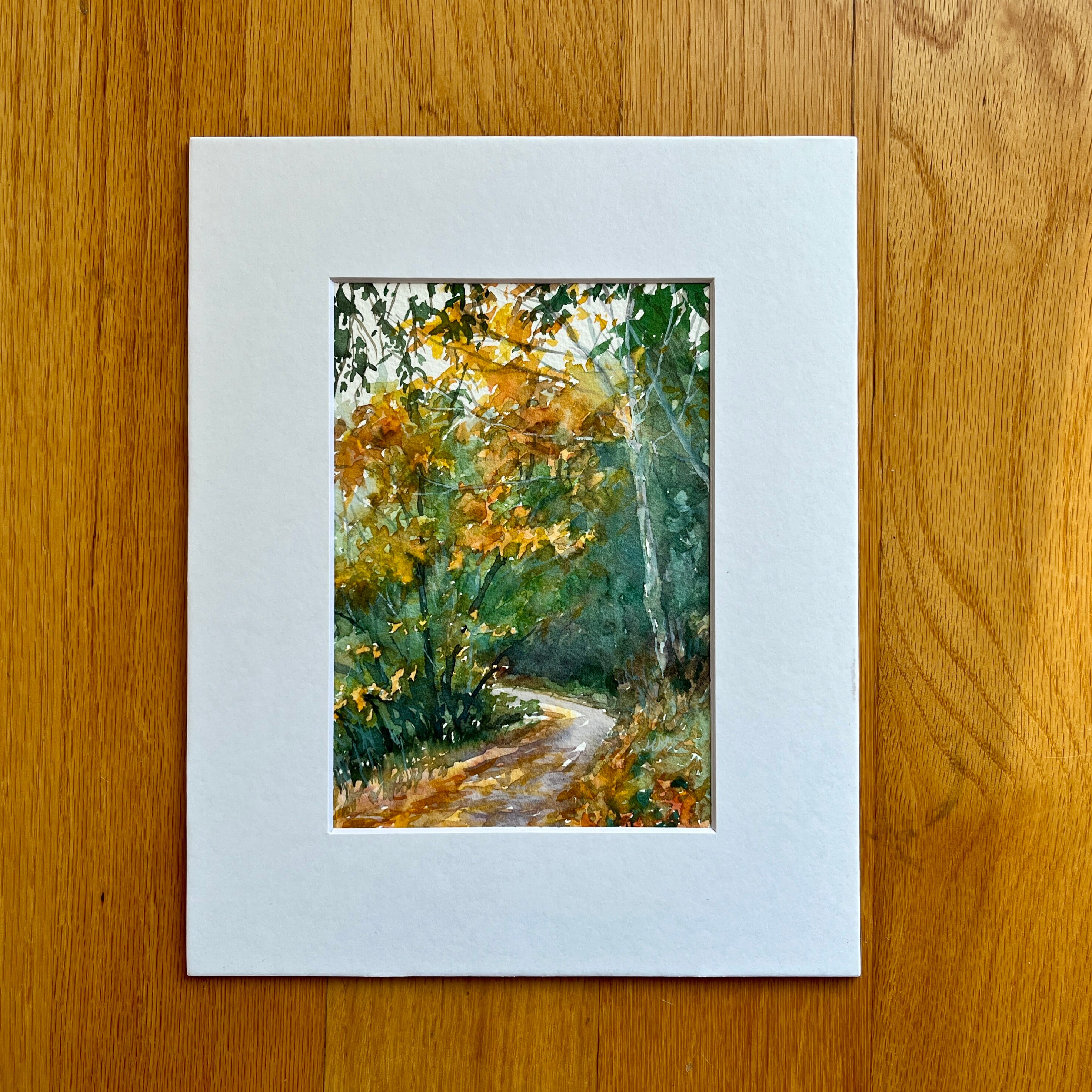 Hand Painted Watercolor Landscape 5x7 Original Painting With - Etsy