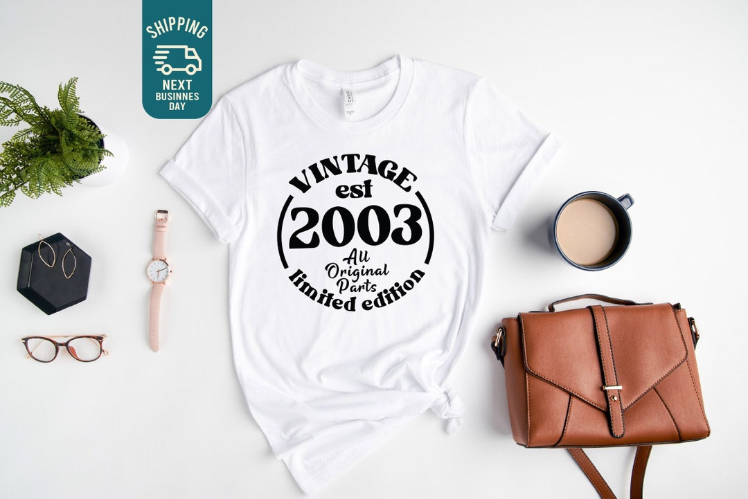 Vintage 2003 Limited Edition 20th Birthday Shirt - Etsy