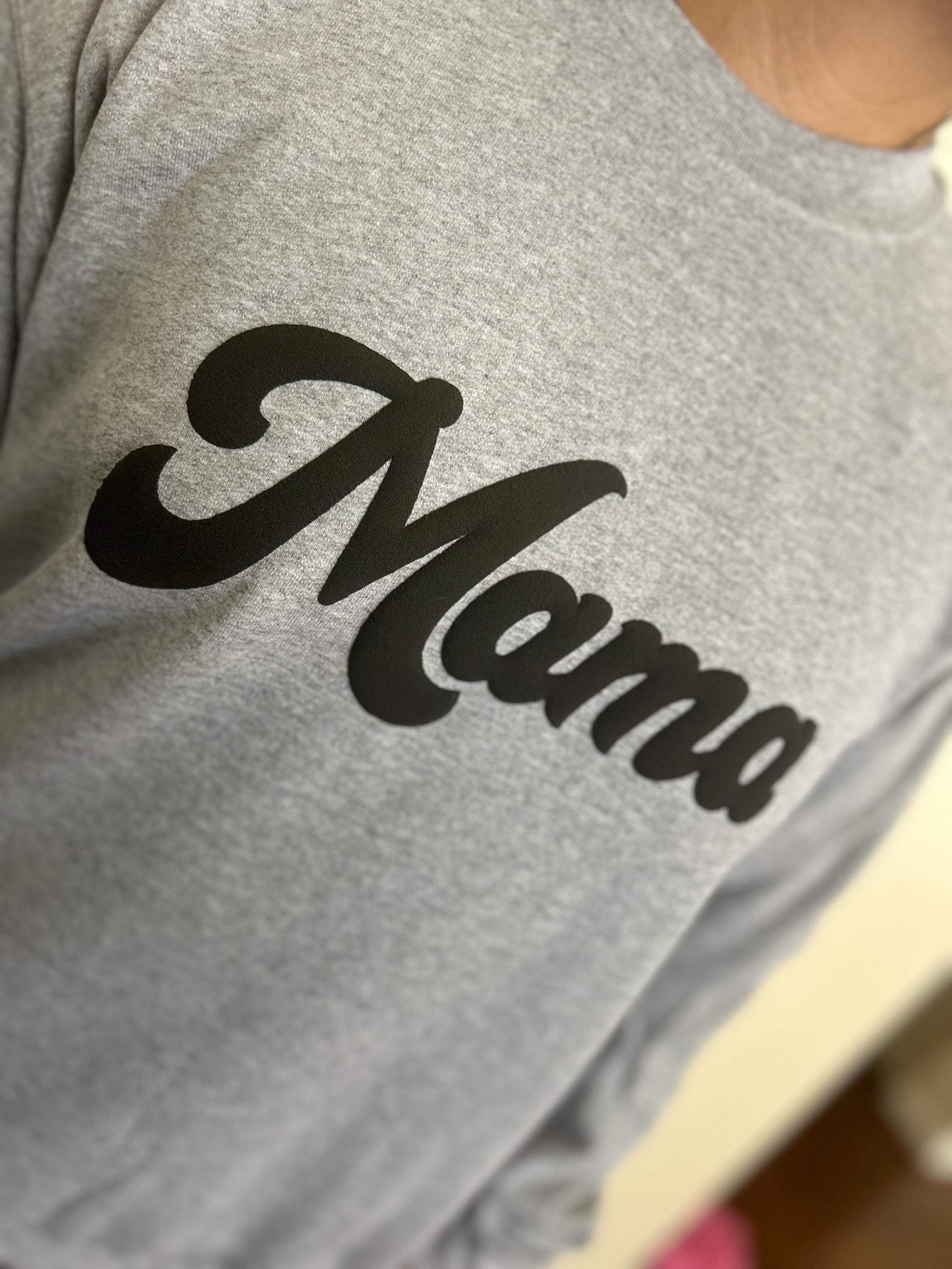 Puff Vinyl Mama Sweatshirt, Mama Sweatshirt, Trendy Mom Gift, Mother's ...