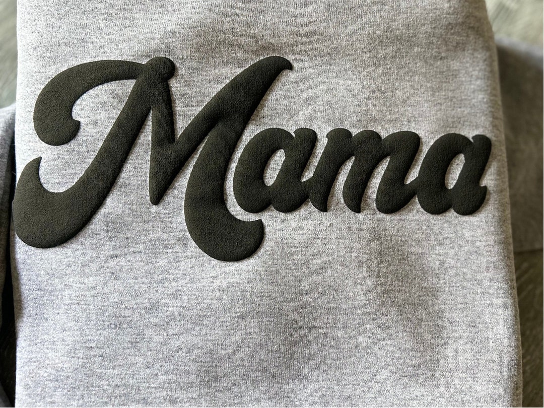 Puff Vinyl Mama Sweatshirt, Mama Sweatshirt, Trendy Mom Gift, Mother's ...
