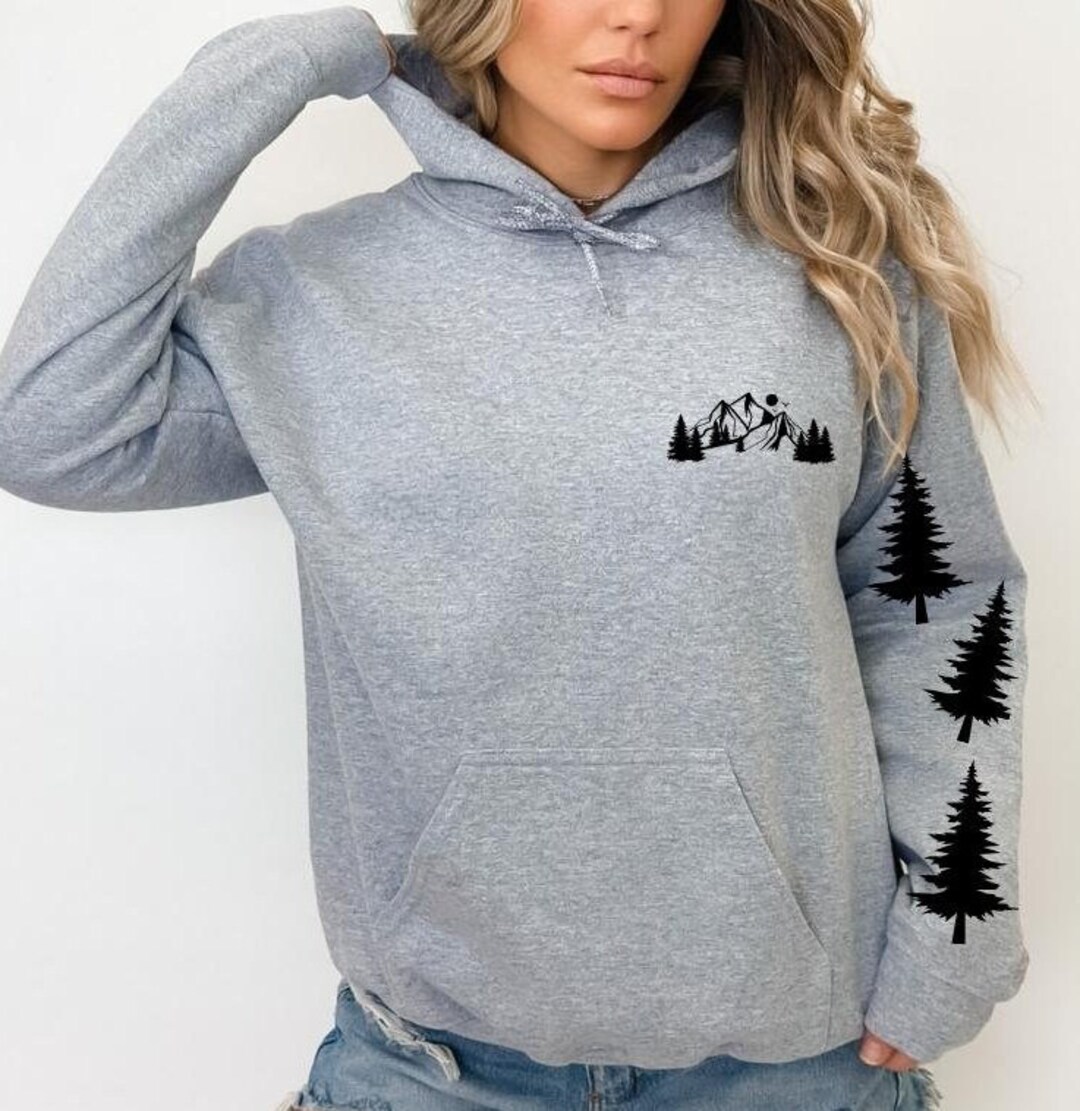 Pine Tree Sweatshirt & Hoodie,pine Tree Sweatshirt,nature Lover ...