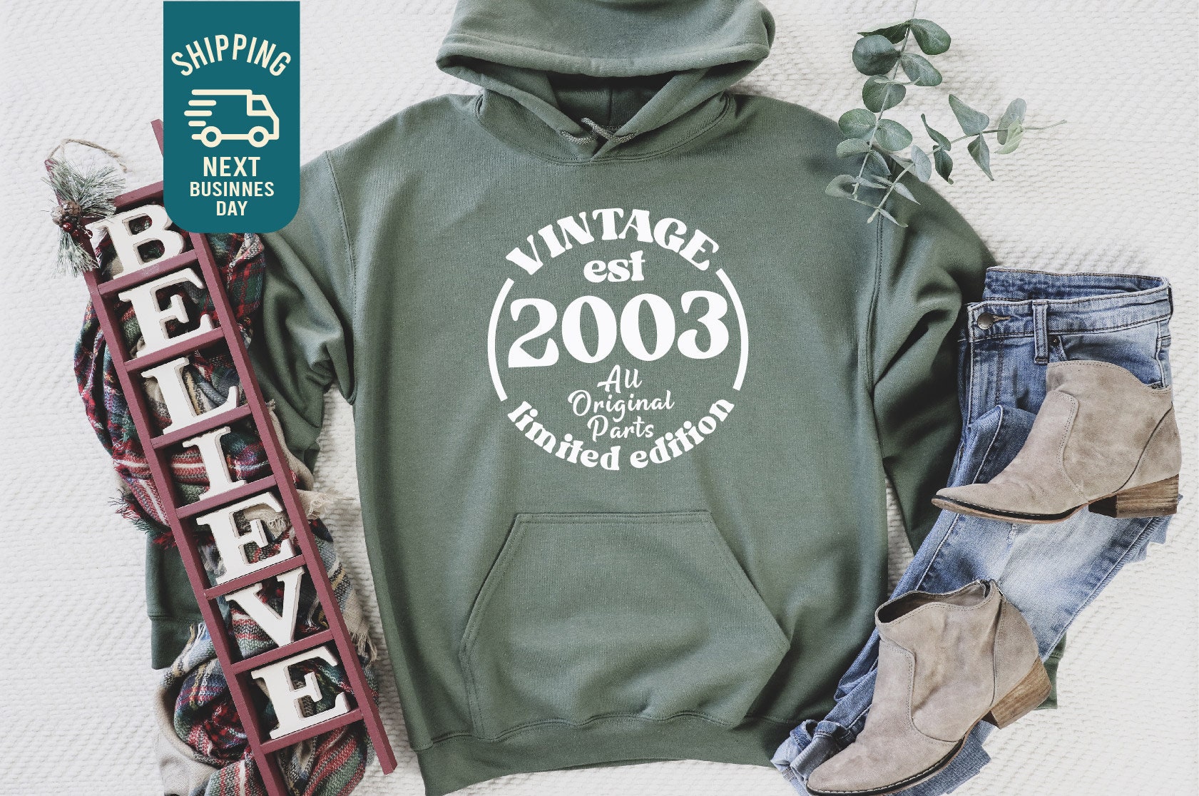 Vintage Est. 2003 All Original Parts Limited Edition Sweatshirt ...