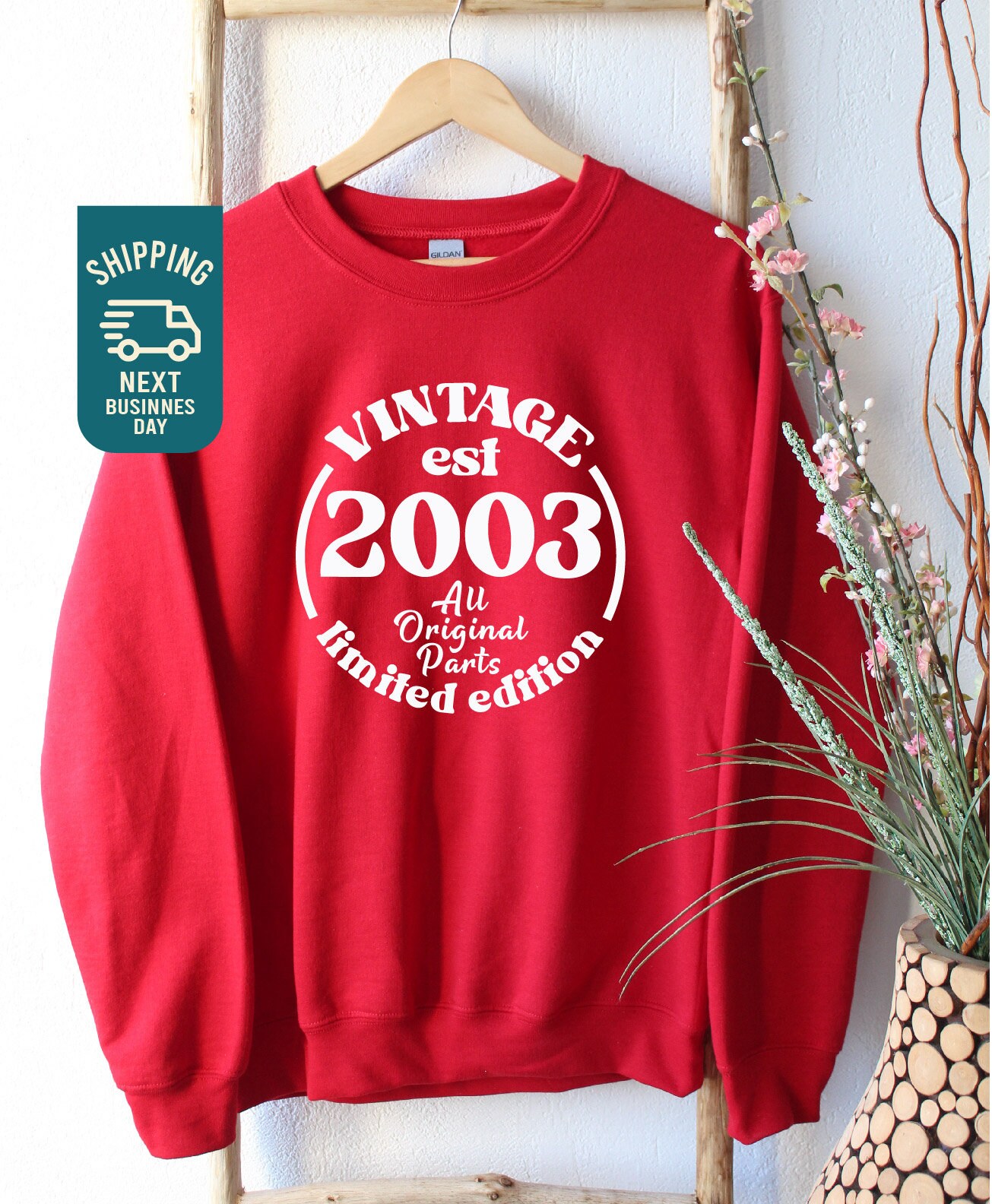 Vintage Est. 2003 All Original Parts Limited Edition Sweatshirt ...