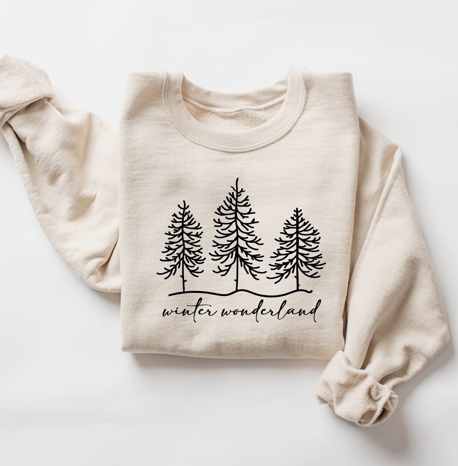 Pine Tree Sweatshirt & Hoodie,winter Wanderlan Sweatshirt,cozy Sweat ...
