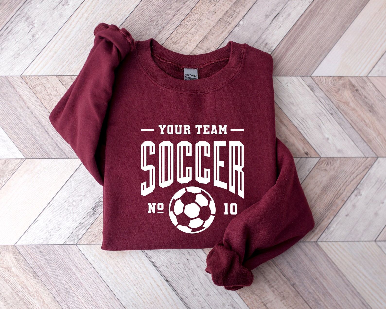 Personalized Soccer Team Sweatshirt, Custom Two-sided Soccer Hoodie - Etsy