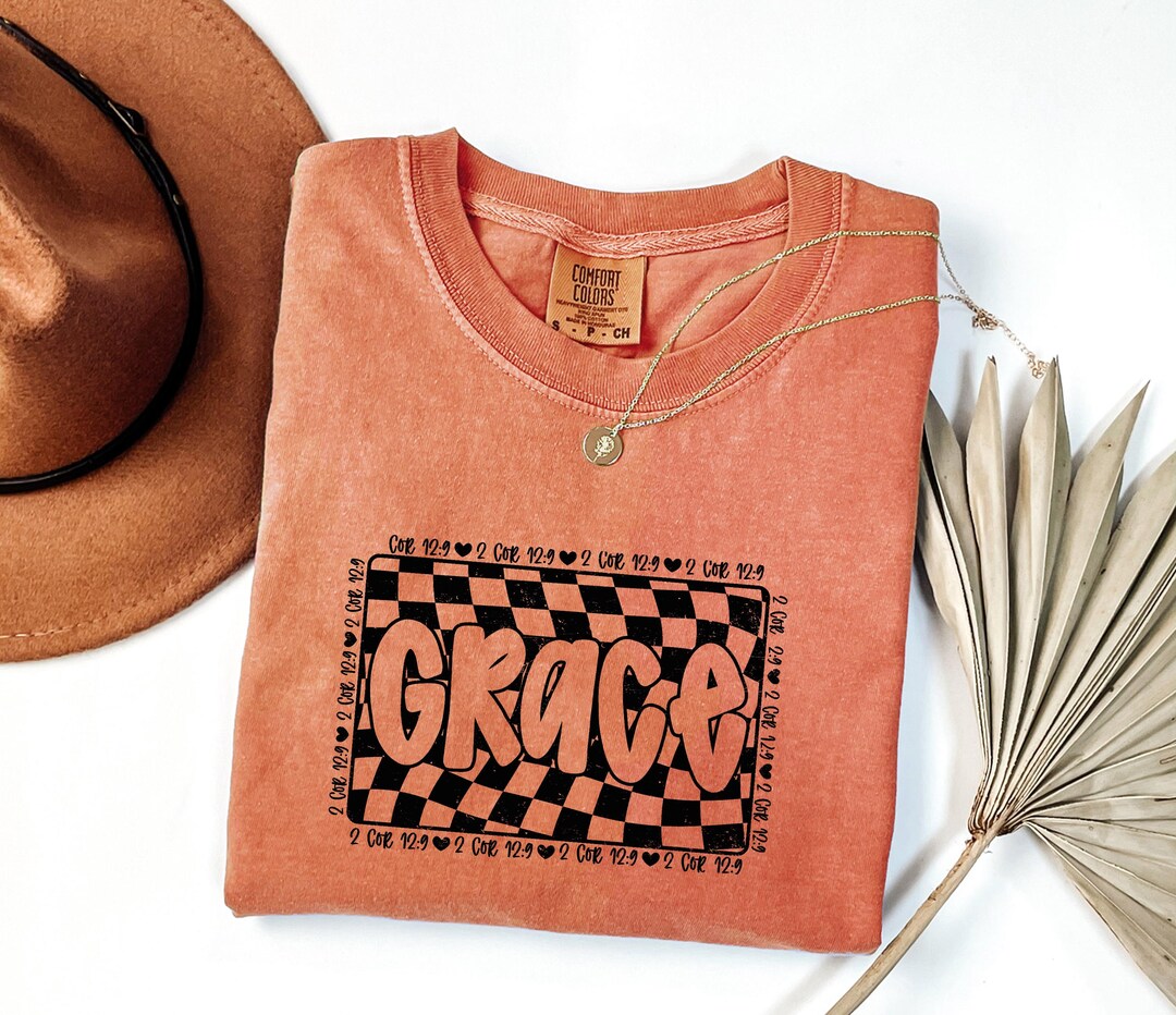 Grace Comfort Color Tee, Grace Shirt,christian Grace Tee, - Etsy