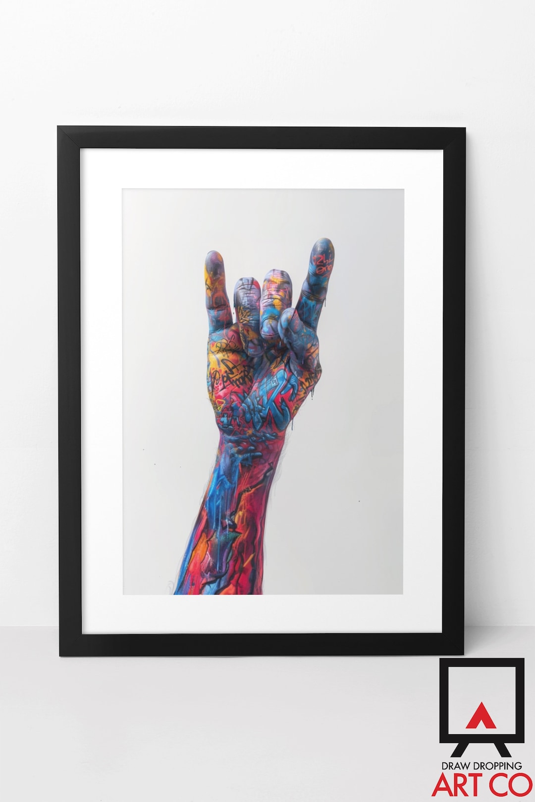 Ink Pulse - Colourful Graffiti Hand Art - Instant Digital Download ...