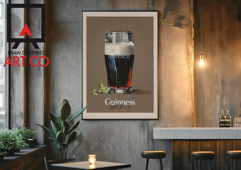 Black Magic - Guinness Art Print - Instant Digital Download - Beer Wall ...