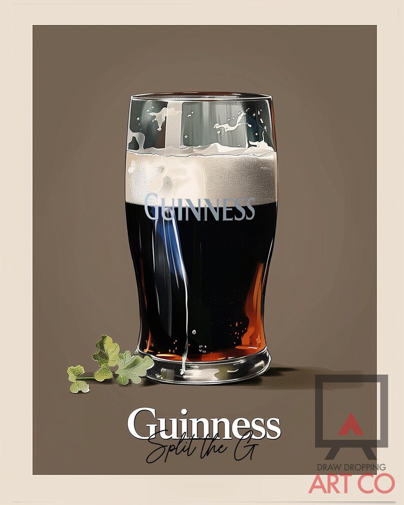 Black Magic - Guinness Art Print - Instant Digital Download - Beer Wall ...