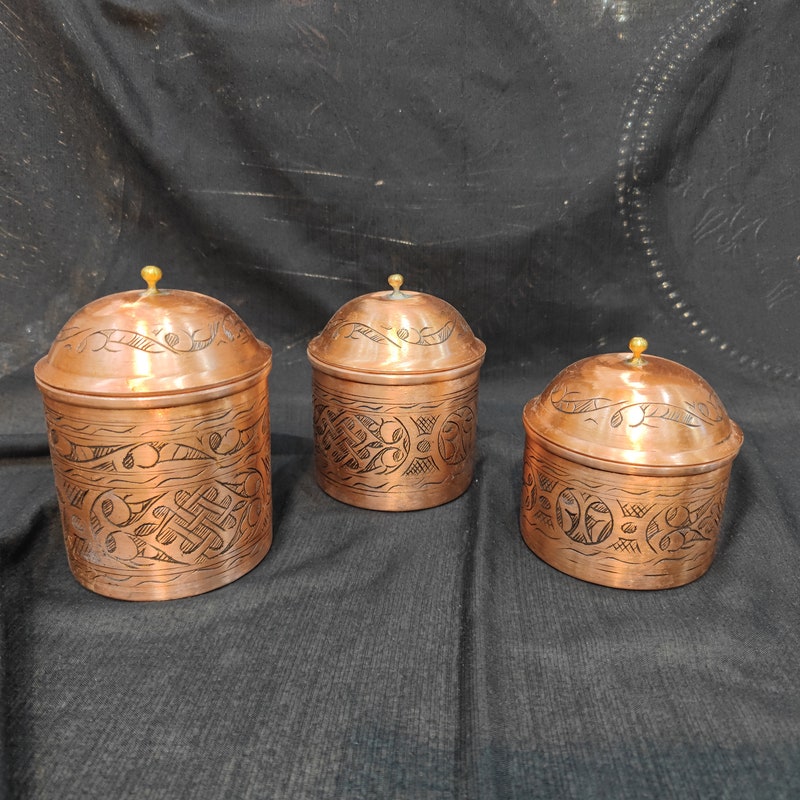 Copper Containers - Etsy