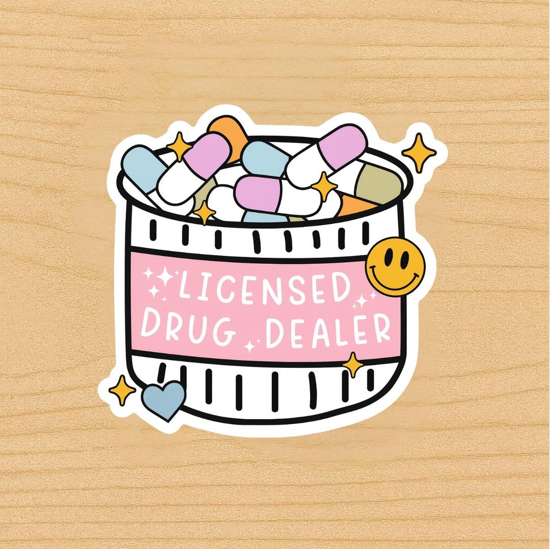 Licensed Drug Dealer Sticker, Pharmacy Tech Gift - Etsy