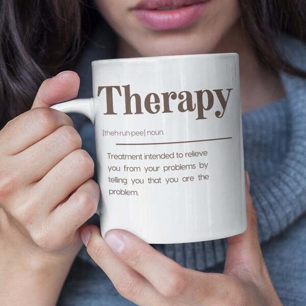 Funny Therapy Mug - Etsy