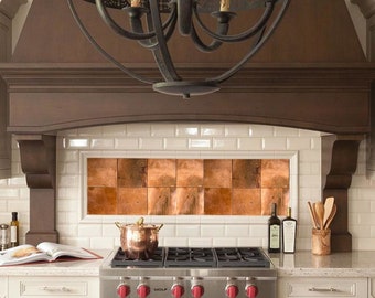 Copper Wall Tile, Handmade Copper Backsplash, Immortal Copper Mine ...