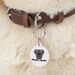 Proudly Grumpy English Bulldog Pet Tag - 1" Round Solid Metal Dog ID ...