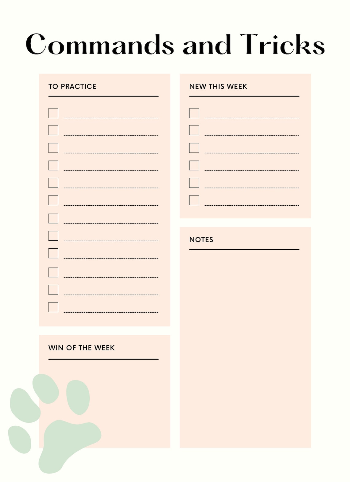 Puppy Training Schedule PDF, Printable Dog Training Schedule, New Puppy ...