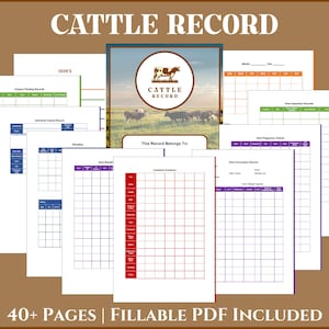 Complete Cattle Record - Etsy