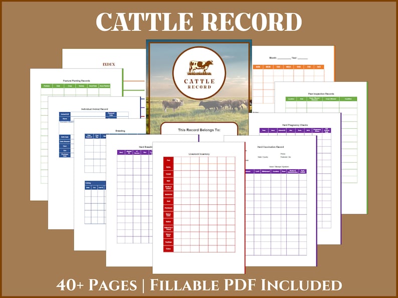 Complete Cattle Record - Etsy