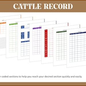Complete Cattle Record - Etsy