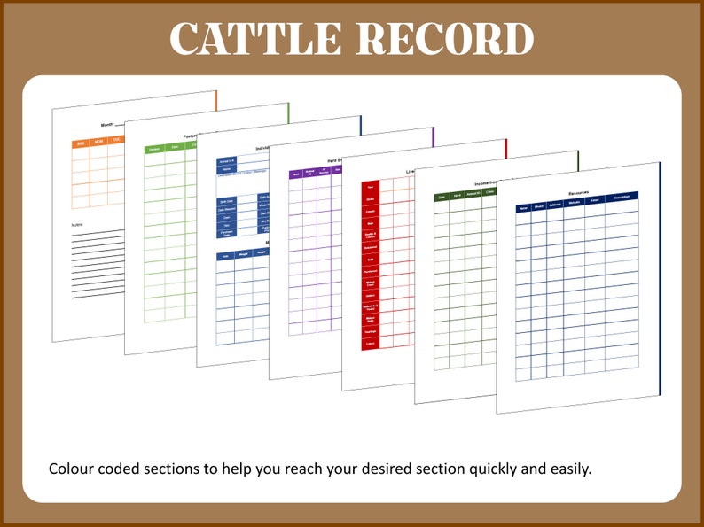 Complete Cattle Record - Etsy