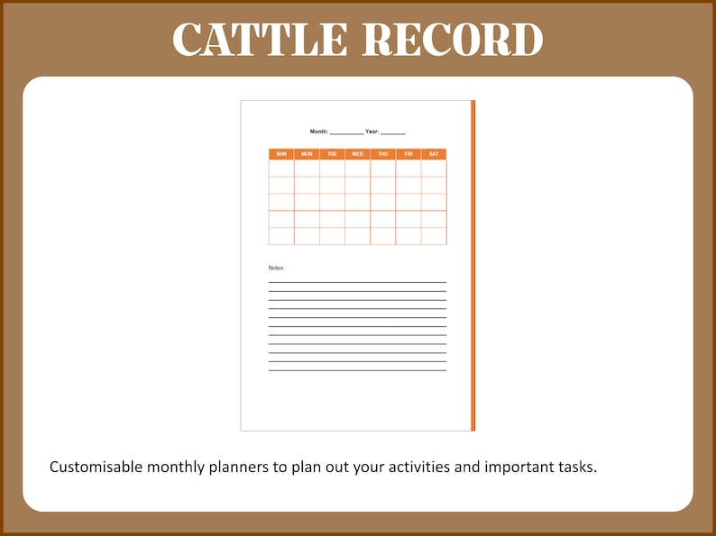 Complete Cattle Record - Etsy