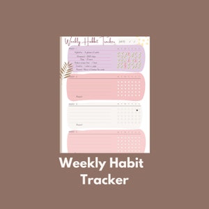 Self Improvement - Habit Tracker -guide - Daily Planner - Gratitude ...