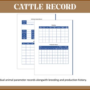 Complete Cattle Record - Etsy