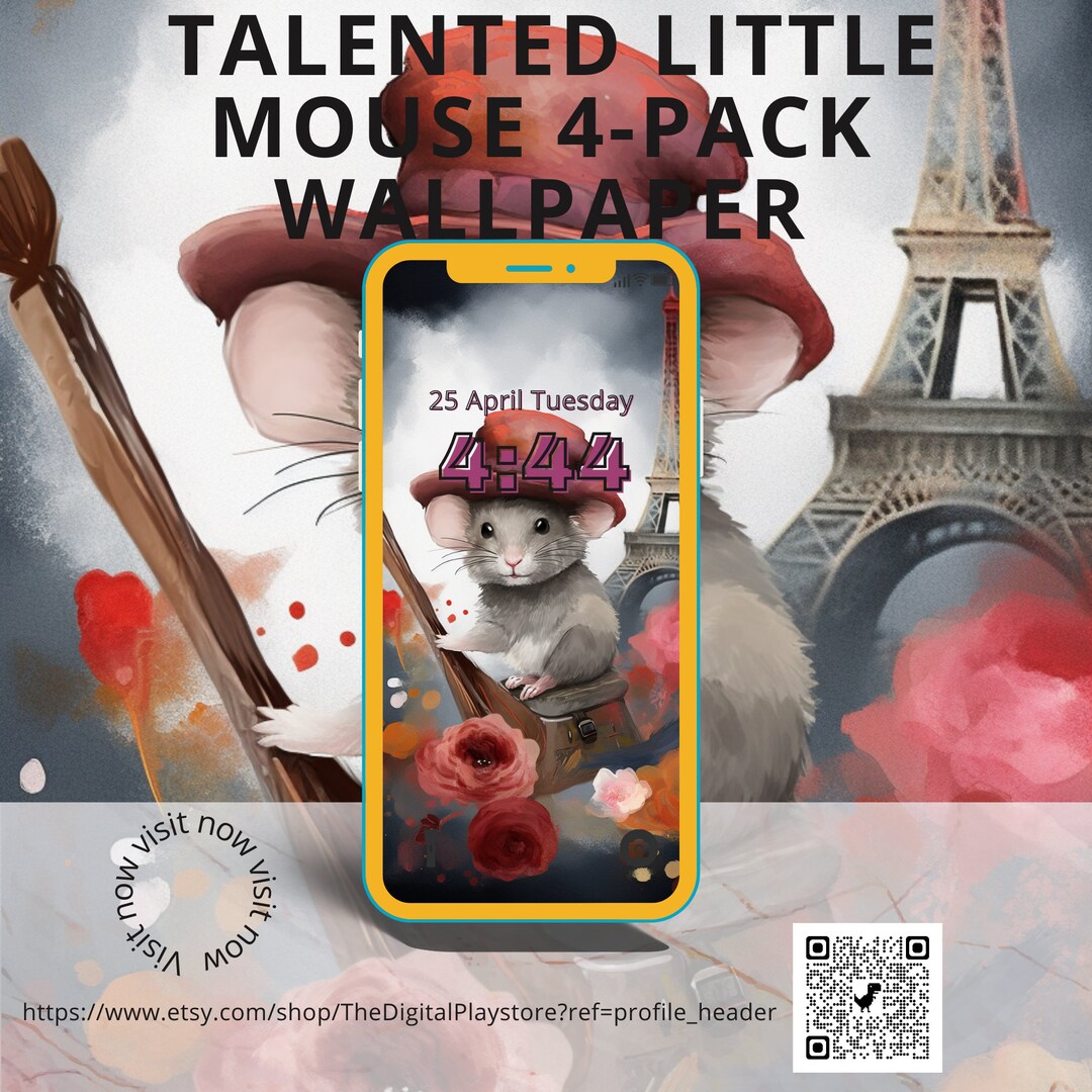 Talented Little Mouse - Realistic Digital Illustration for iPhone ...