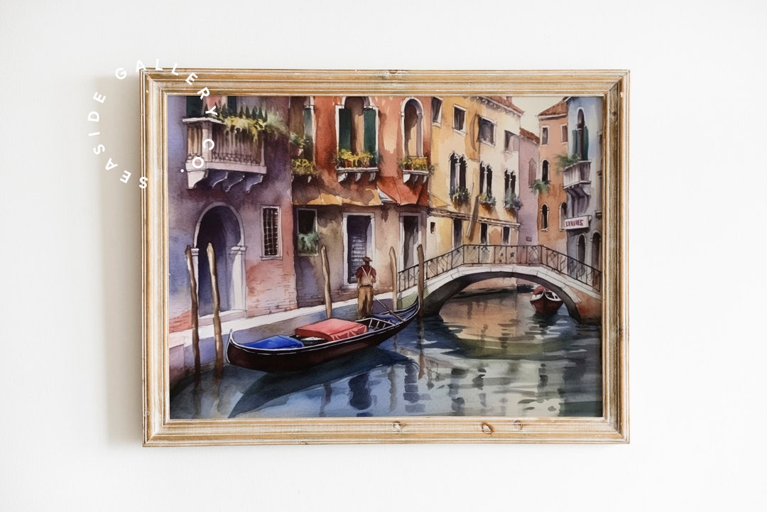 Venice Watercolor Sketch | Italian Landscape Original Painting | Italy ...