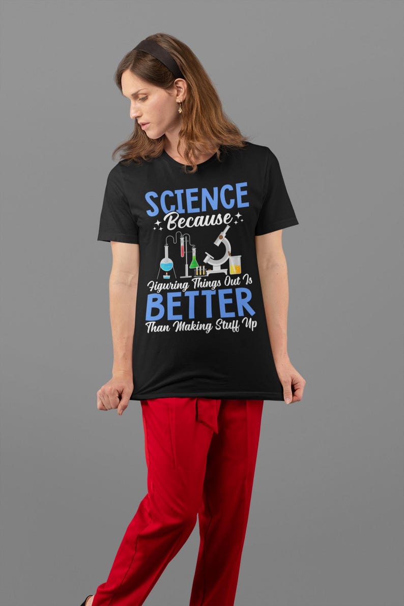 Science Lab Equipment Unisex Tee Shirt, Microscope Beakers Test Tubes ...