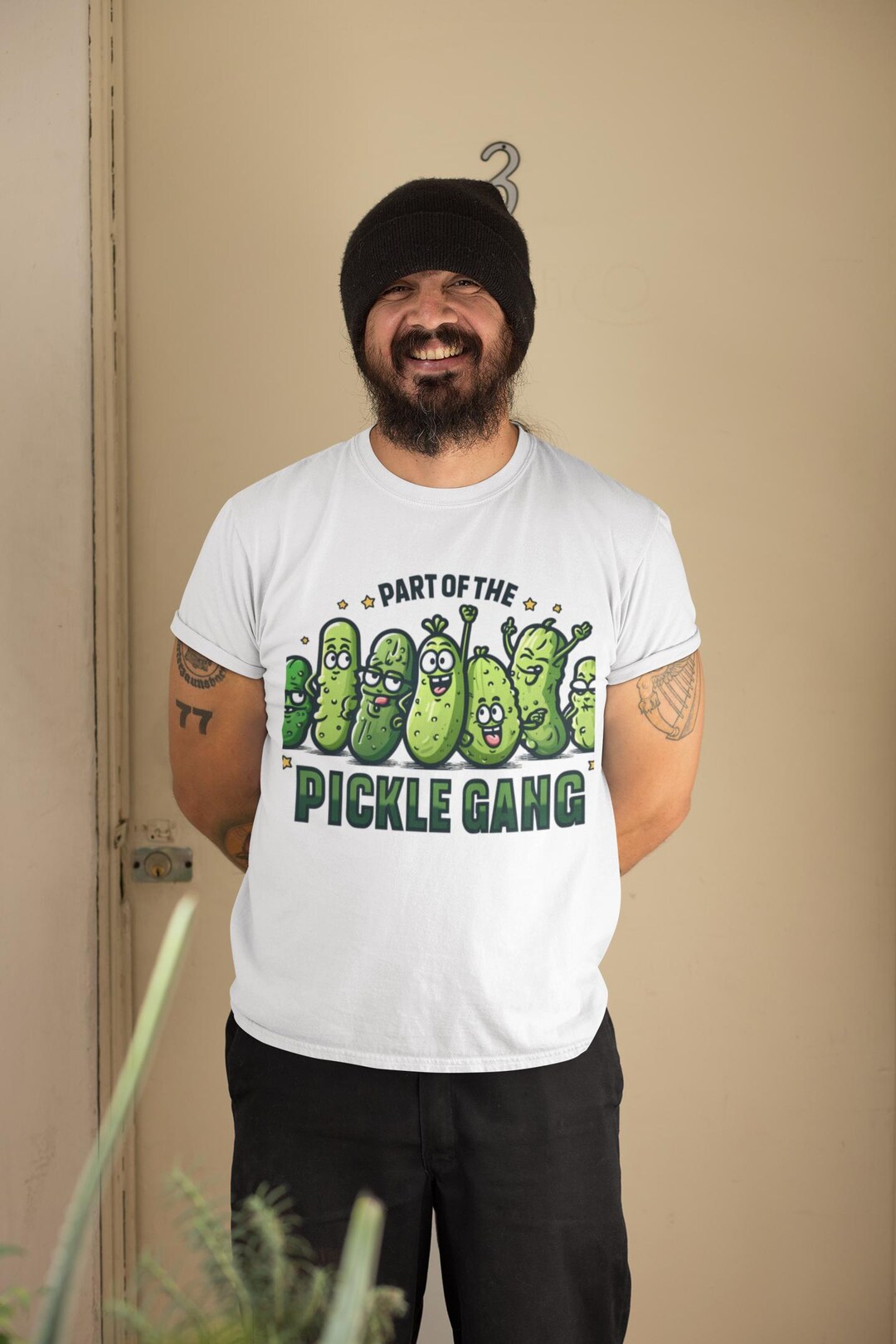 Part of the Pickle Gang Funny Cartoon Pickle T-shirt - Fun Food Lover ...