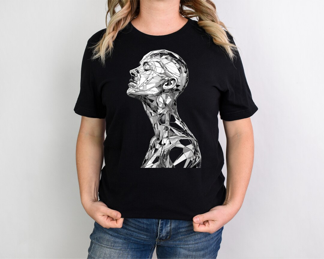 Elegant Human Body Line Art T-shirt Minimalist Figure Design Tee ...
