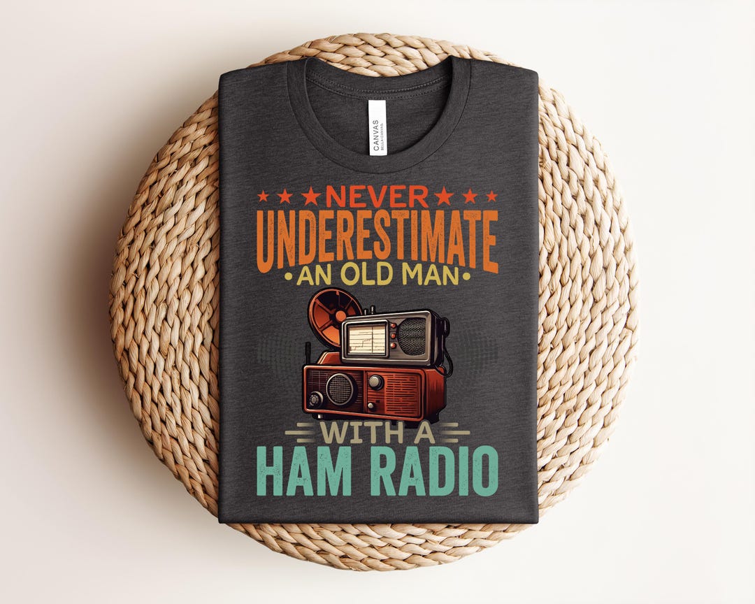 Ham Radio Shirt, Vintage T-shirt, Old Man Tee, Father's Day Gift, Gift ...