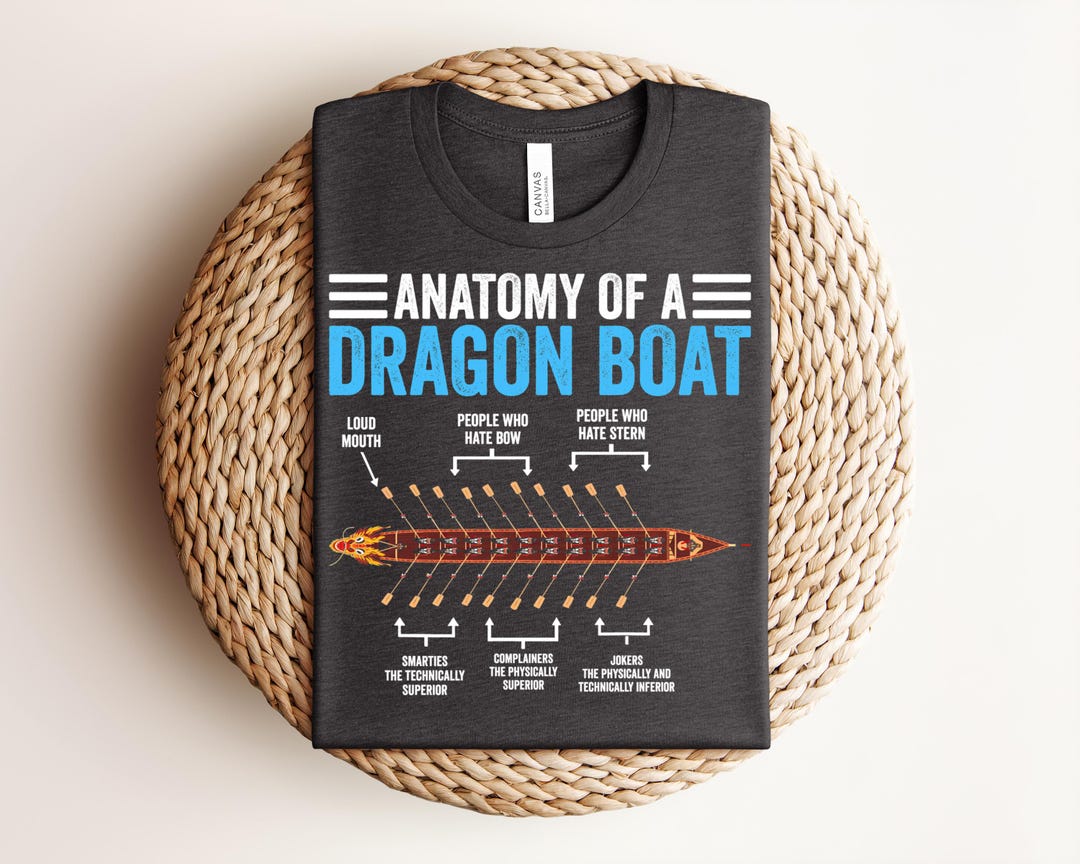 Funny Dragon Boat T-shirt, Paddling Rowing Sport Shirt, Dragon Boating ...
